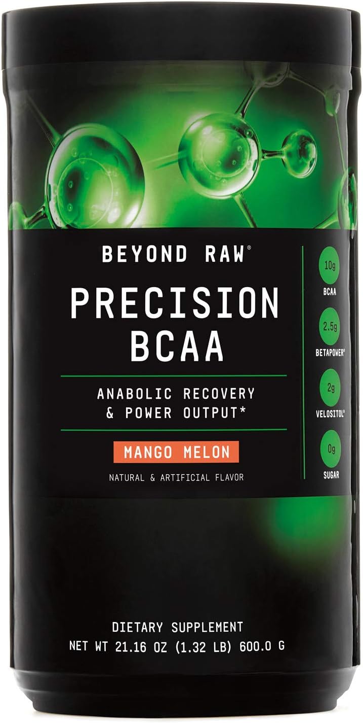 Amazon.com: Beyond Raw Precision BCAA, Mango Melon, 30 Servings ...
