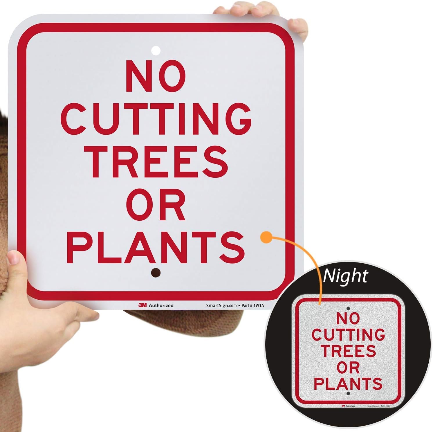 Amazon.com: Do Not Trim Acrylic Yard Sign, Bilingual Plant Signs ...