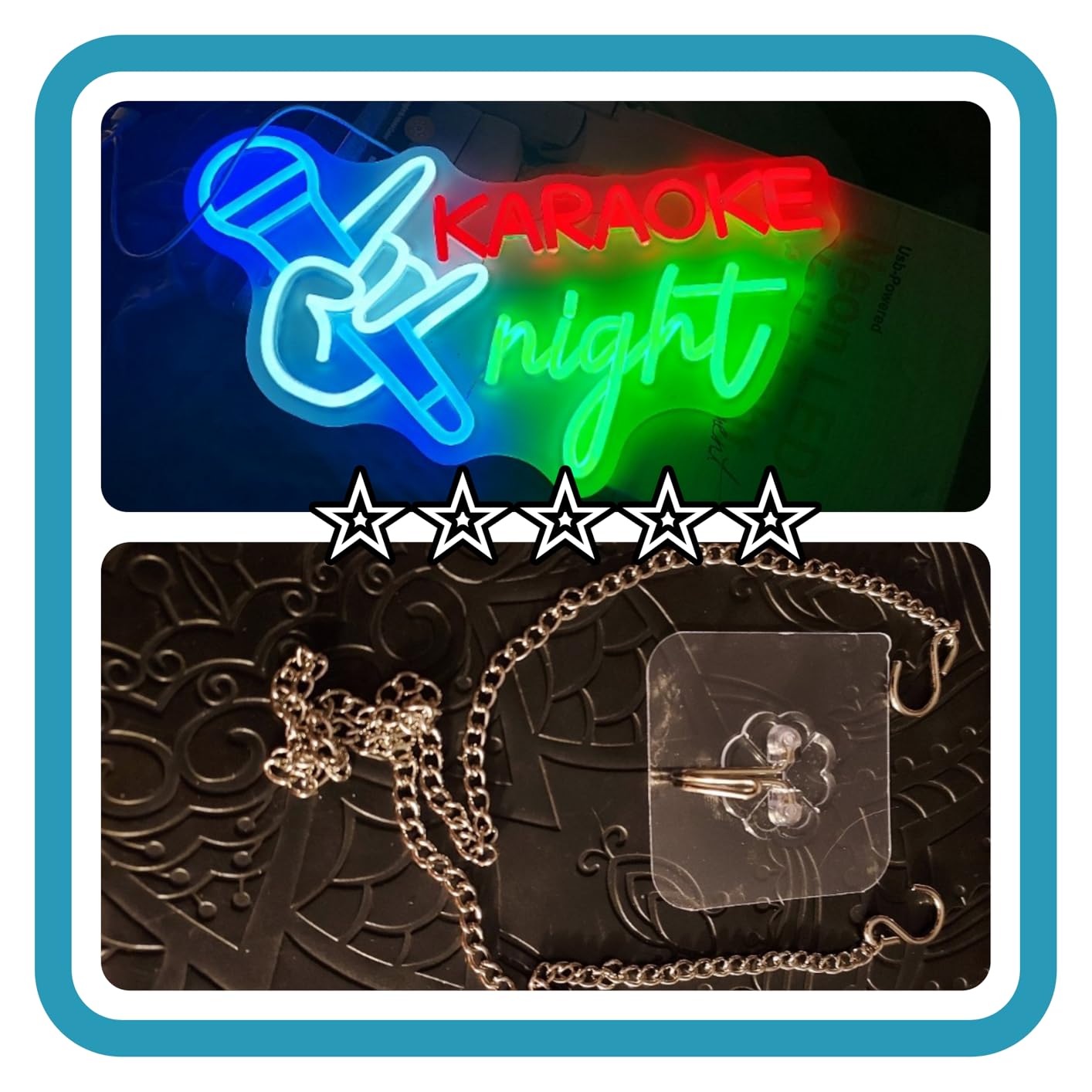 Amazon.com : Virlusy Karaoke Night Neon Sign for Music Room Decor ...