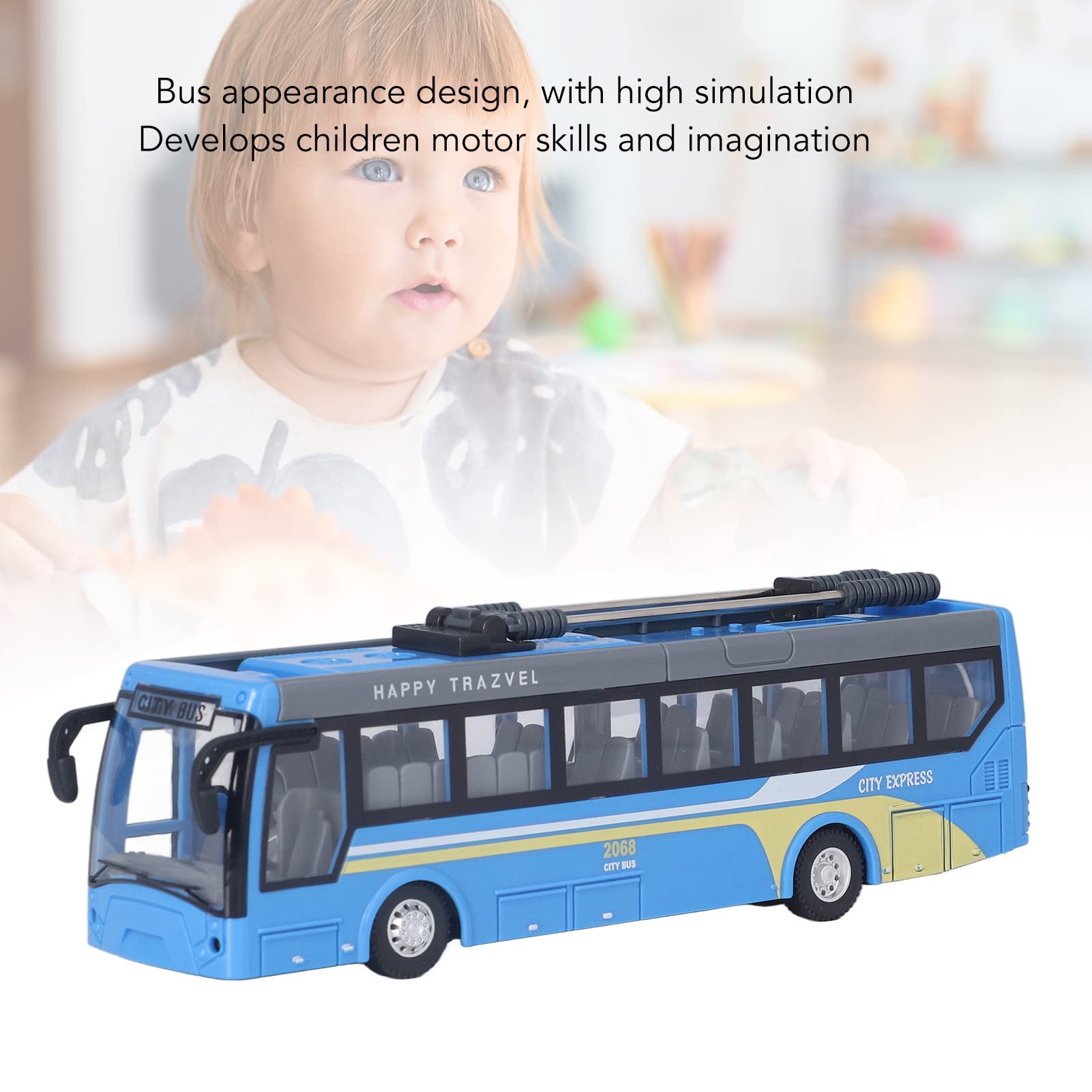 Remote Control Blue School Bus Toy Remote Control Bus School Bus Toys ...