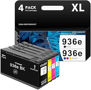 Amazon.com: 936e Ink Cartridges 936xl Black and Color Combo Pack ...