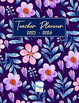 Floral Teacher Planner 2023-2024 - 2023-2024 Dated Teacher Planner ...