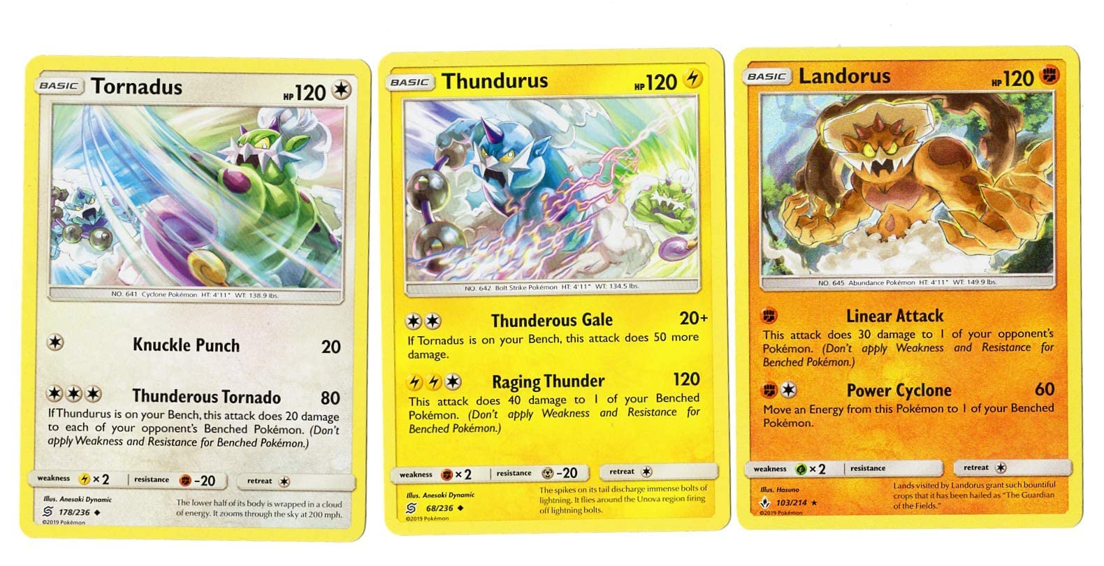 Tornadus Thundurus Landorus Pokemon Cards Tornadus, Thundurus,