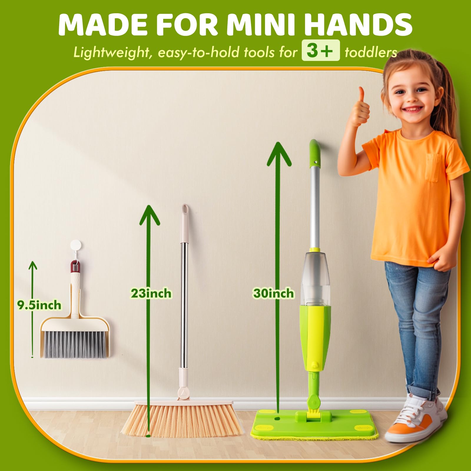Snapklik.com : Kids Cleaning Toy Set,Spray Mop Montessori Toys Pretend ...