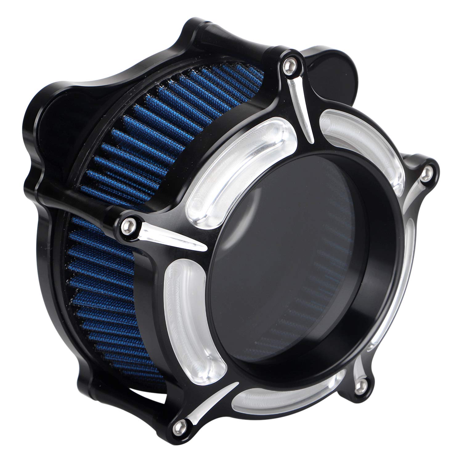 Xmmtclear Cnc Cut Aluminum Air Cleaner Intake Filter For Harley ...