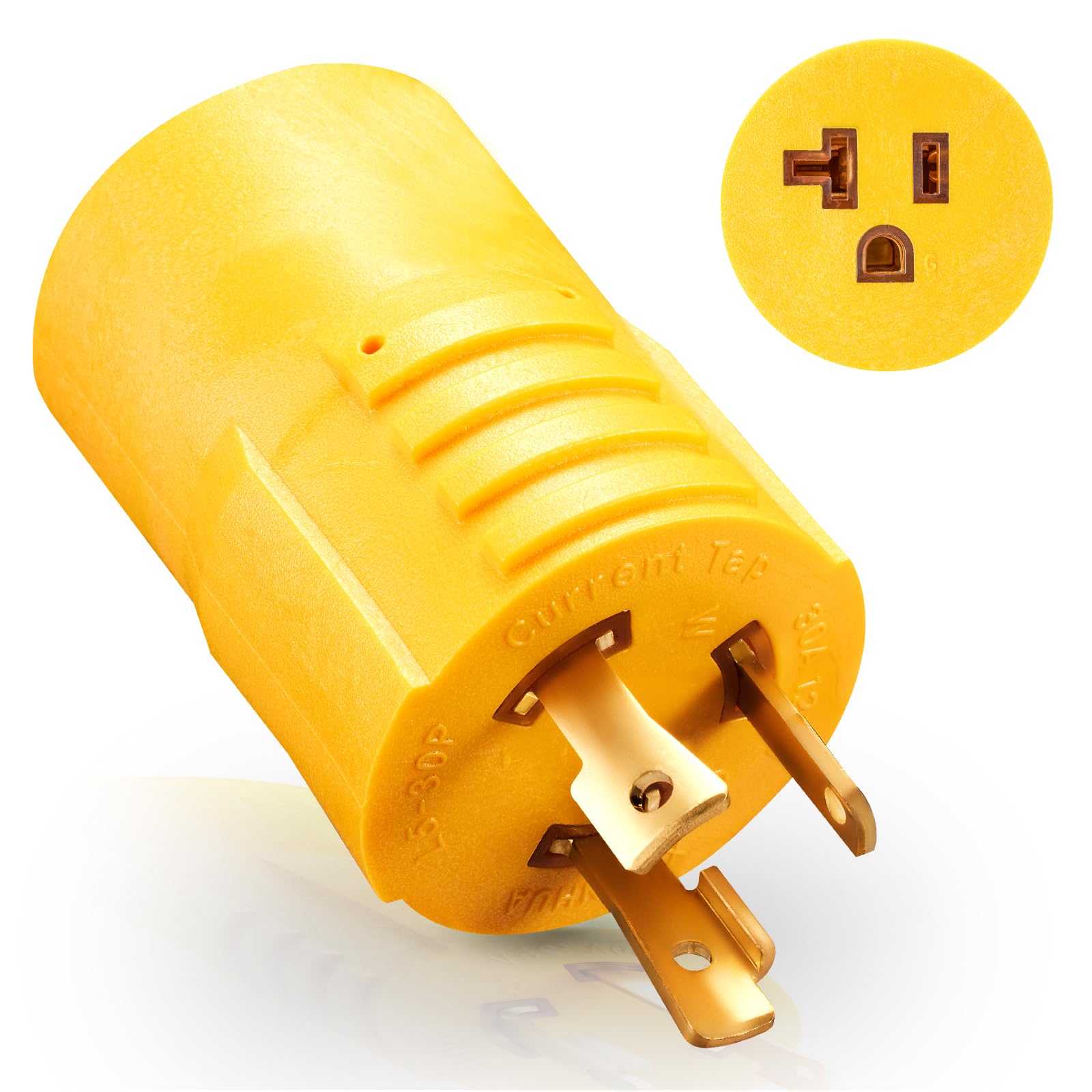 Amazon.com: Generator Adapter 3 Prong Twist Locking ,30Amp to 110V 15 ...