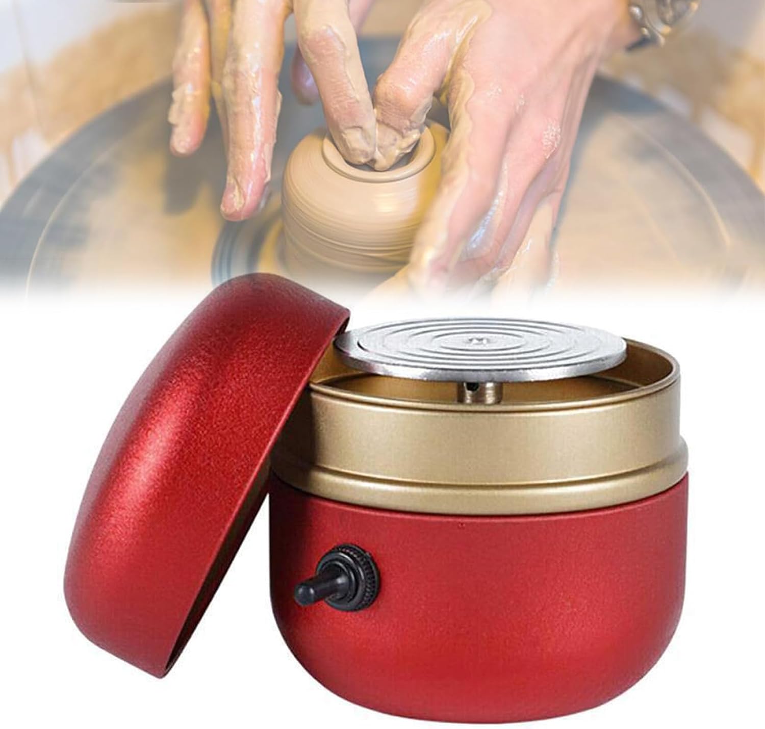 Amazon.com: Mini Pottery Wheel Forming Machine, Adjustable Speed ...