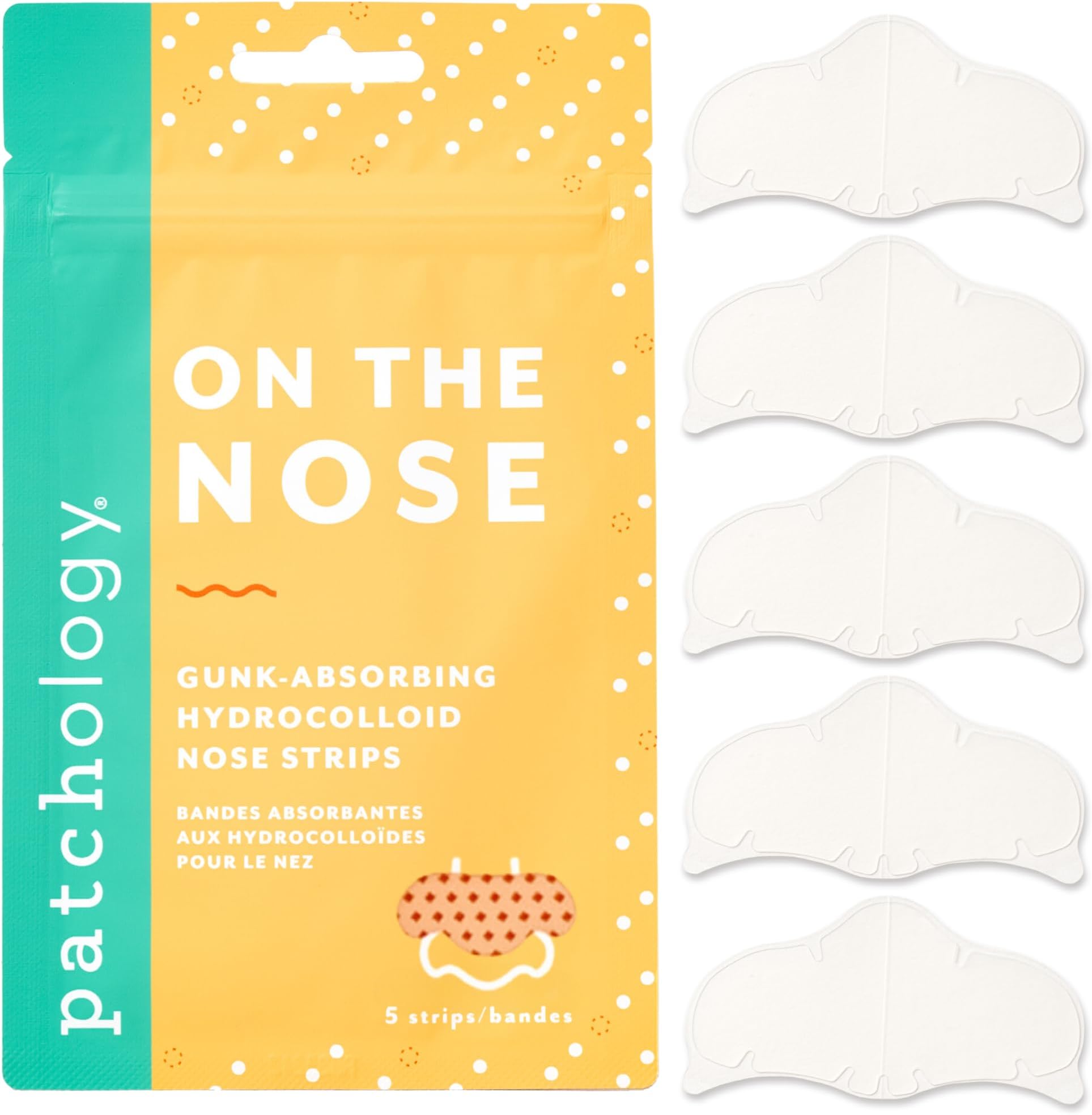 Amazon.com: Patchology Acne Nose Strips - On The Nose Hydrocolloid Acne ...