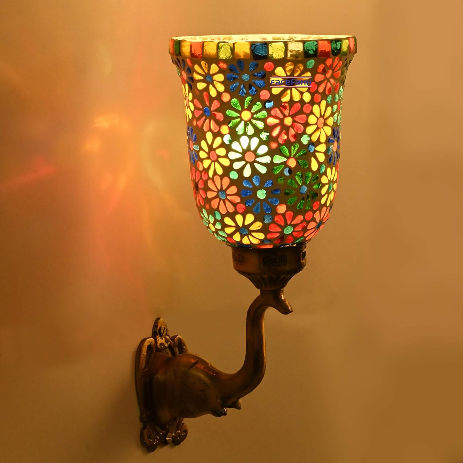FAREFAXX Home Decor Fancy Wall Light with Elephant Fixture WE35 ...