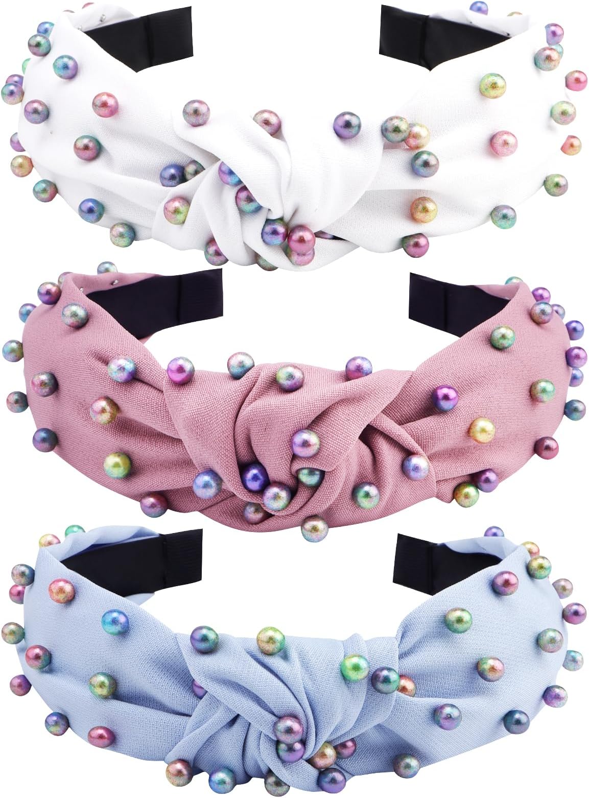 Amazon.com : Easter Headband Cute Bunny Carrot Egg Charm Knotted ...