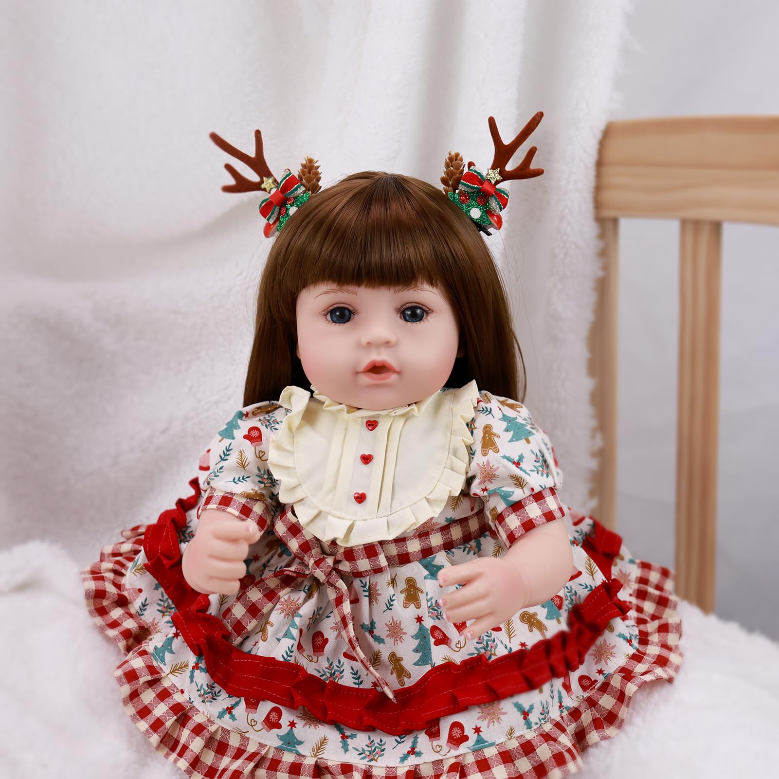 WERFLOT Lifelike Reborn Baby Dolls - 18-Inch Soft Body Realistic ...