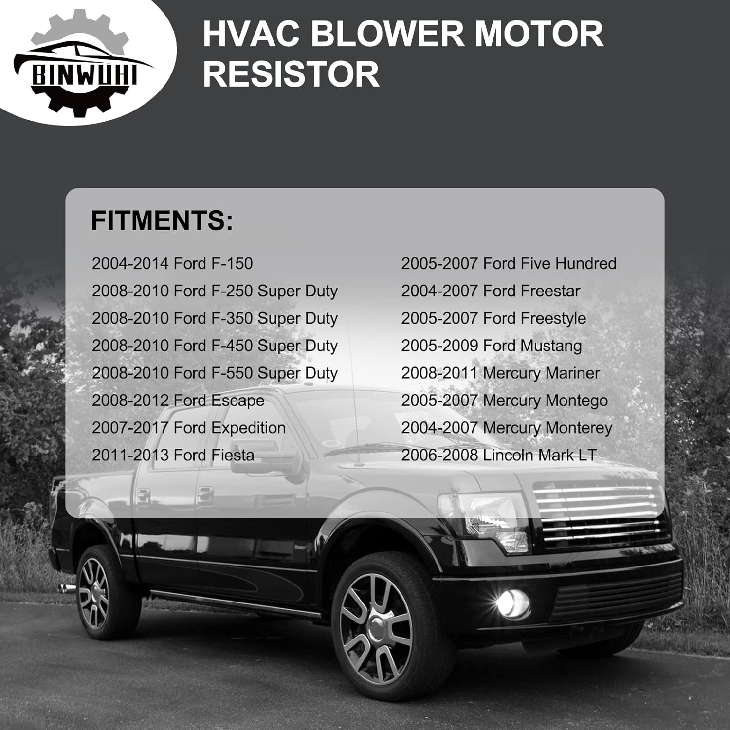 Resistencia del motor del ventilador de HVAC compatible con Ford F150 ...