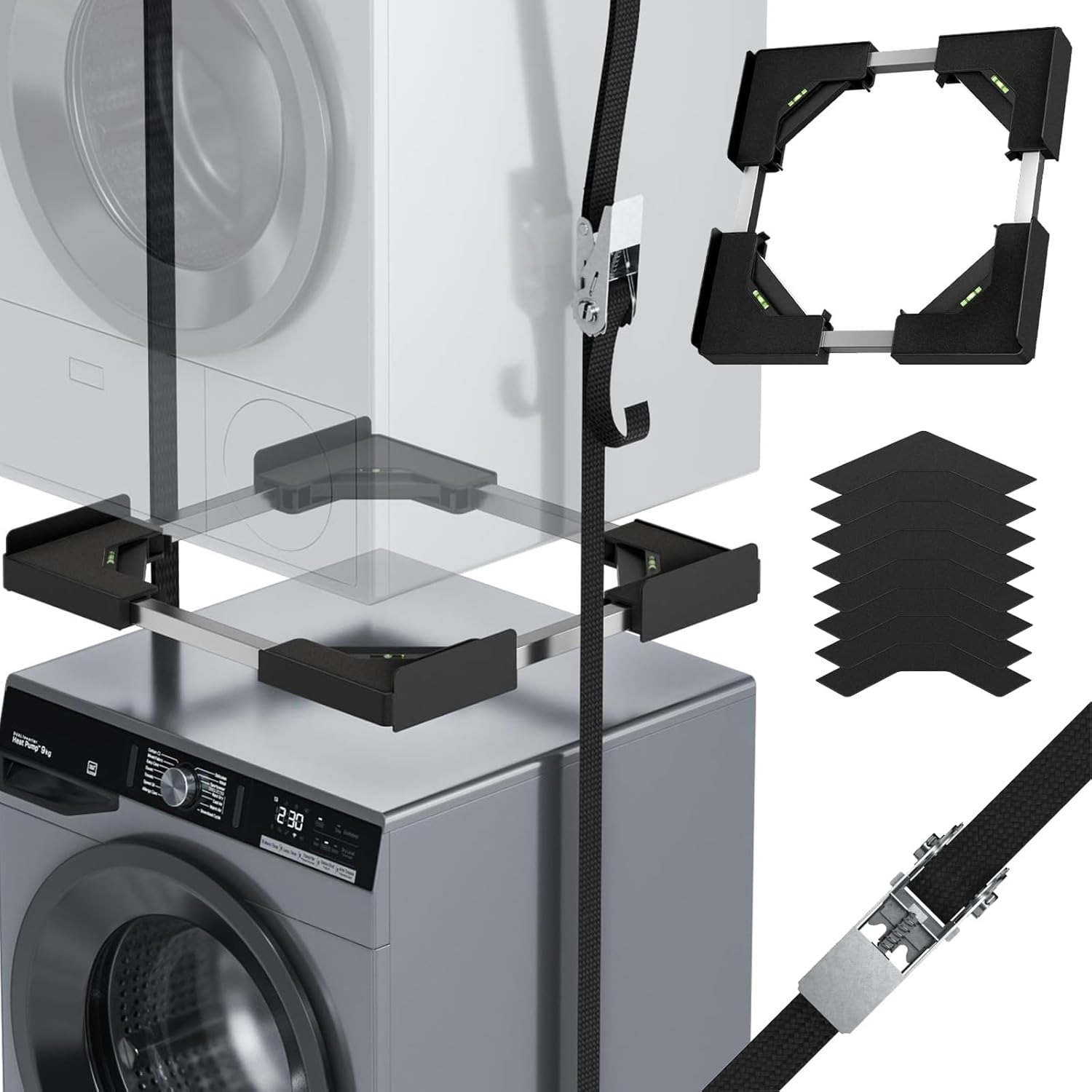 JHCHU Washer Dryer Stacking Kit, Universal Stacking Kit for Washer and ...