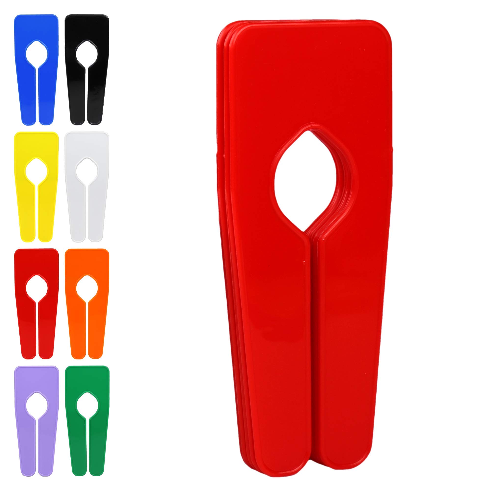 The Hanger Store 30 Red Rail Dividers for Clothes Rails and Wardrobes ...