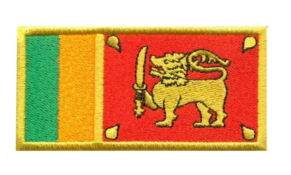 Model Wear - Sri Lanka Flag Embroidered Appliques Patches : Amazon.in: Home & Kitchen