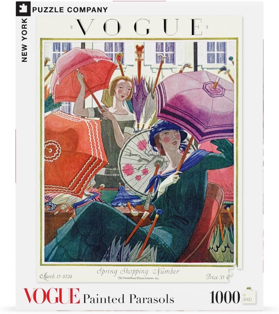 Amazon.com: New York Puzzle Company - Vogue Magazine Painted Parasols ...