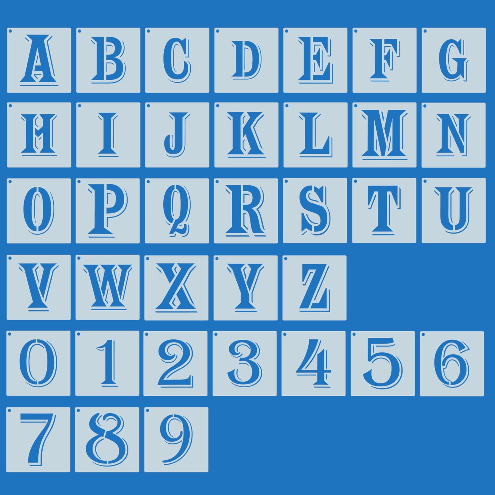 Snapklik.com : 36Pcs Letter Stencils For Painting, Reusable Numbers ...