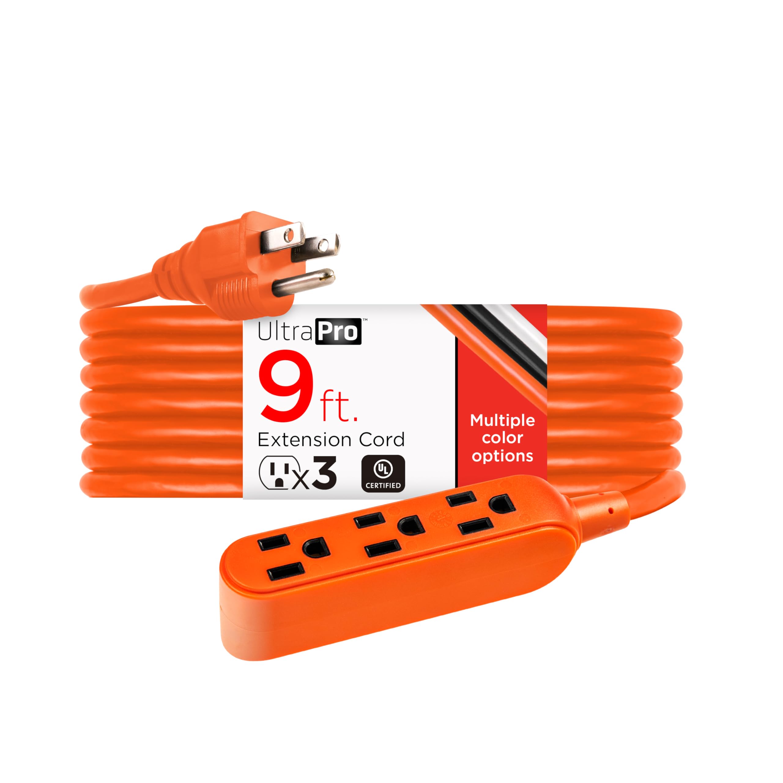 UltraPro 9 Ft Outdoor Extension Cord 3 Outlet Extension Cords Outlet ...