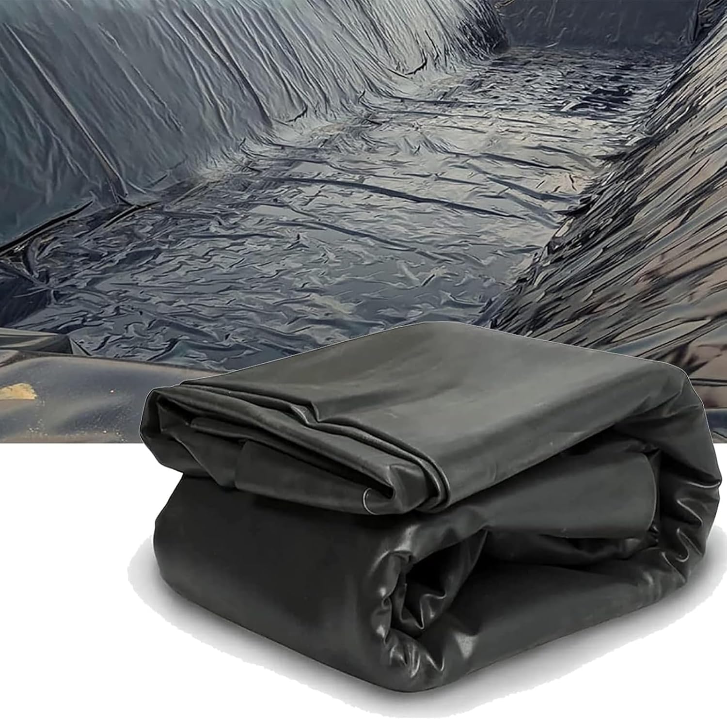 Flexible HDPE Pond Liner - Durable Rubber Pond Tarp for Large Fish ...