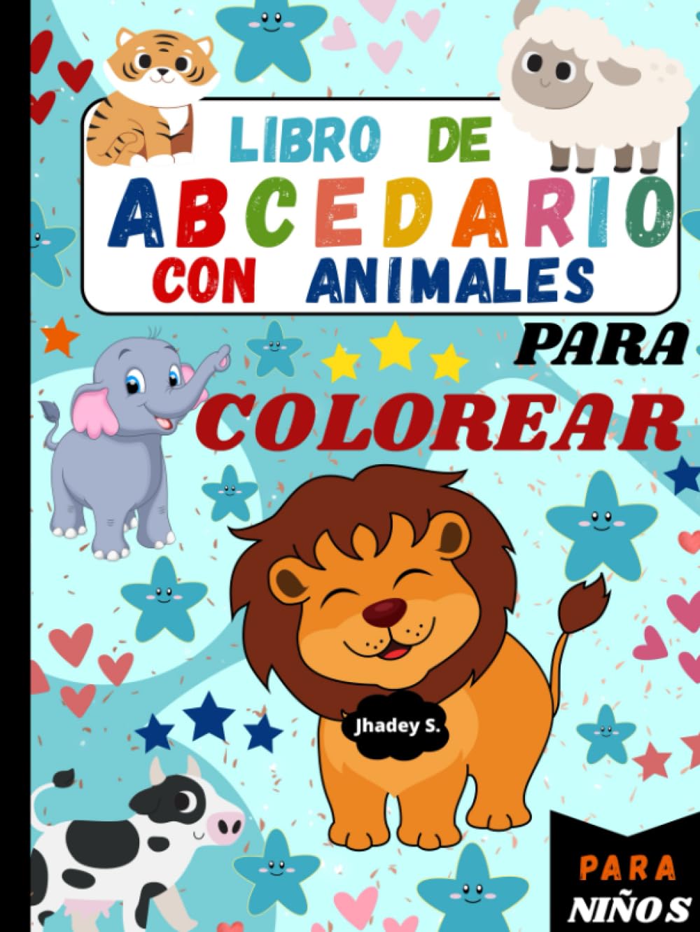 LIBRO DE ABECEDARIO CON ANIMALES PARA COLOREAR: Para niños y niñas ...