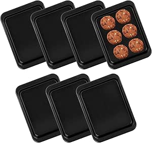 LOPYXBR 7Pcs Small Baking Trays for Oven Non Stick, 24 x 18 x 2 cm ...