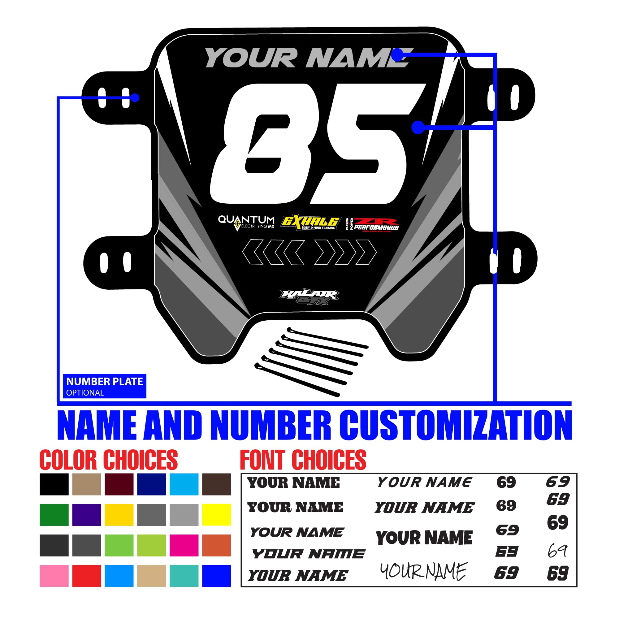 Odi Number Plate Talaria Front Plate Guts IUVWISN Motorcycle Number ...