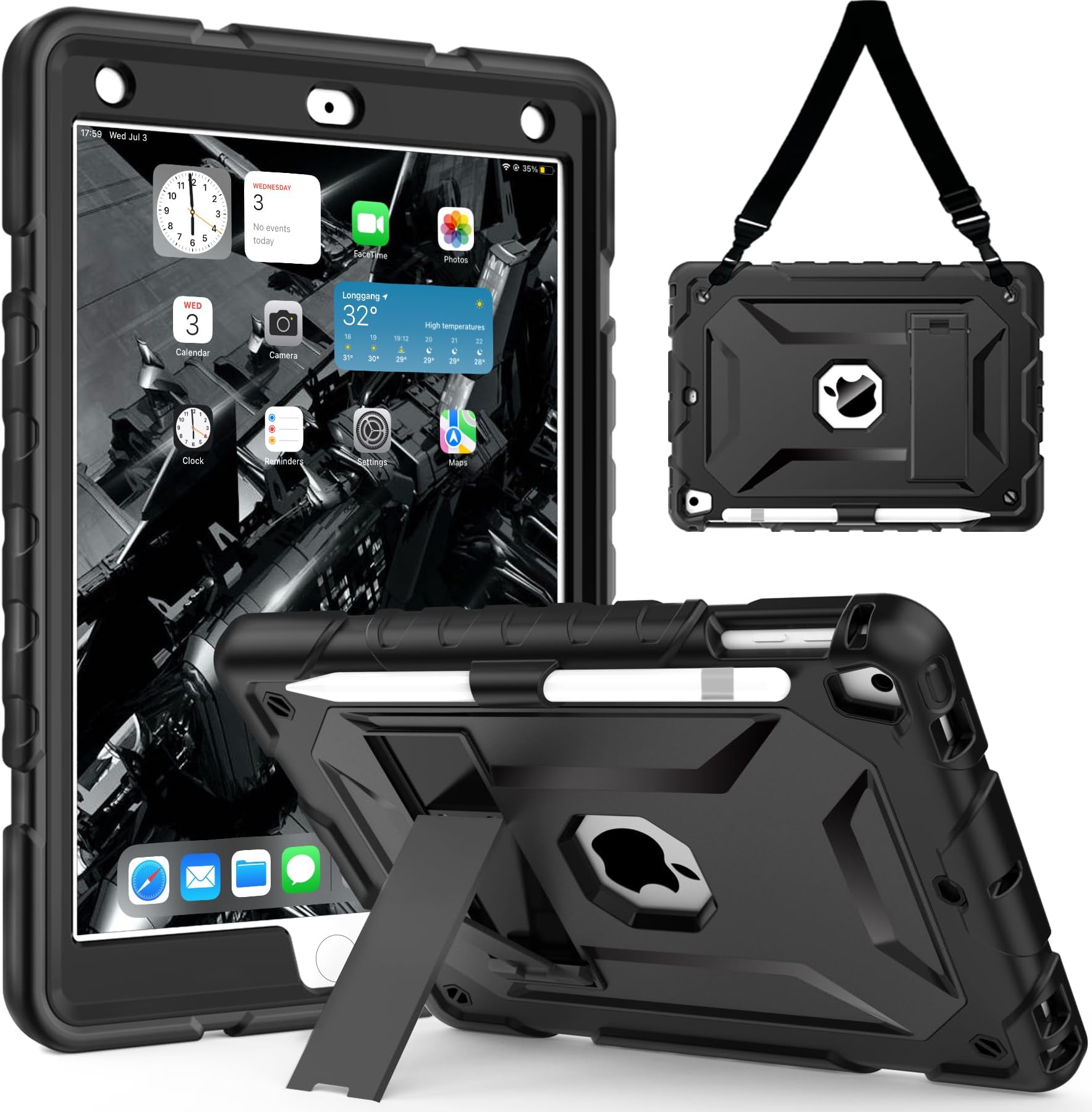 Amazon.com: BRAECN for iPad Air 1st Generation Case 2013 .Heavy Duty ...