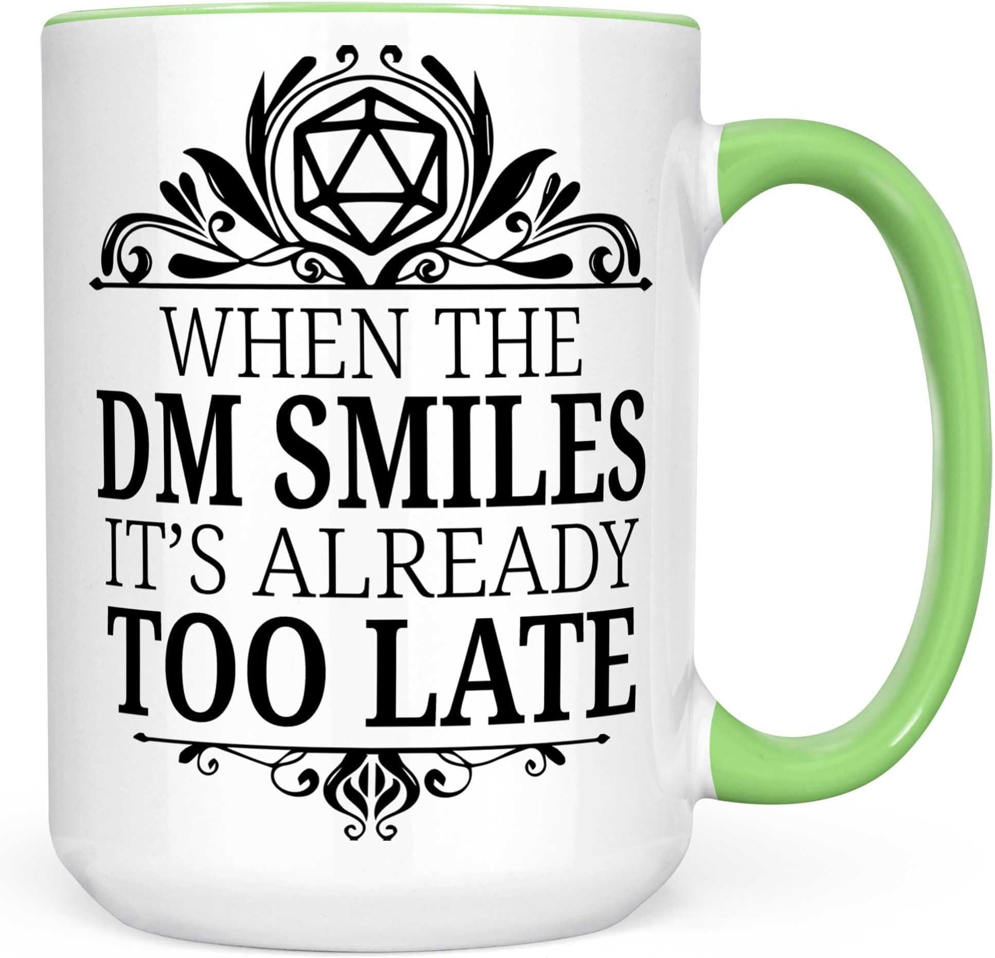 Amazon.com: Sweet & Salty DND Mug - When the DM Smiles Coffee Cup ...