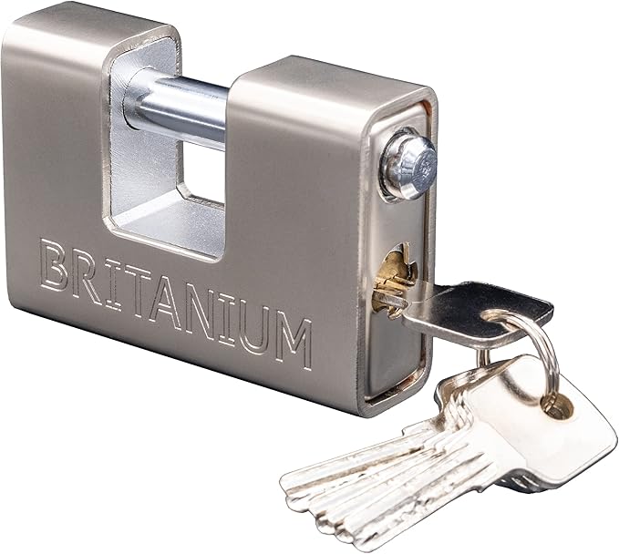 Britanium® BRP84 [Armoured] High Security Container Padlock - [Heavy ...