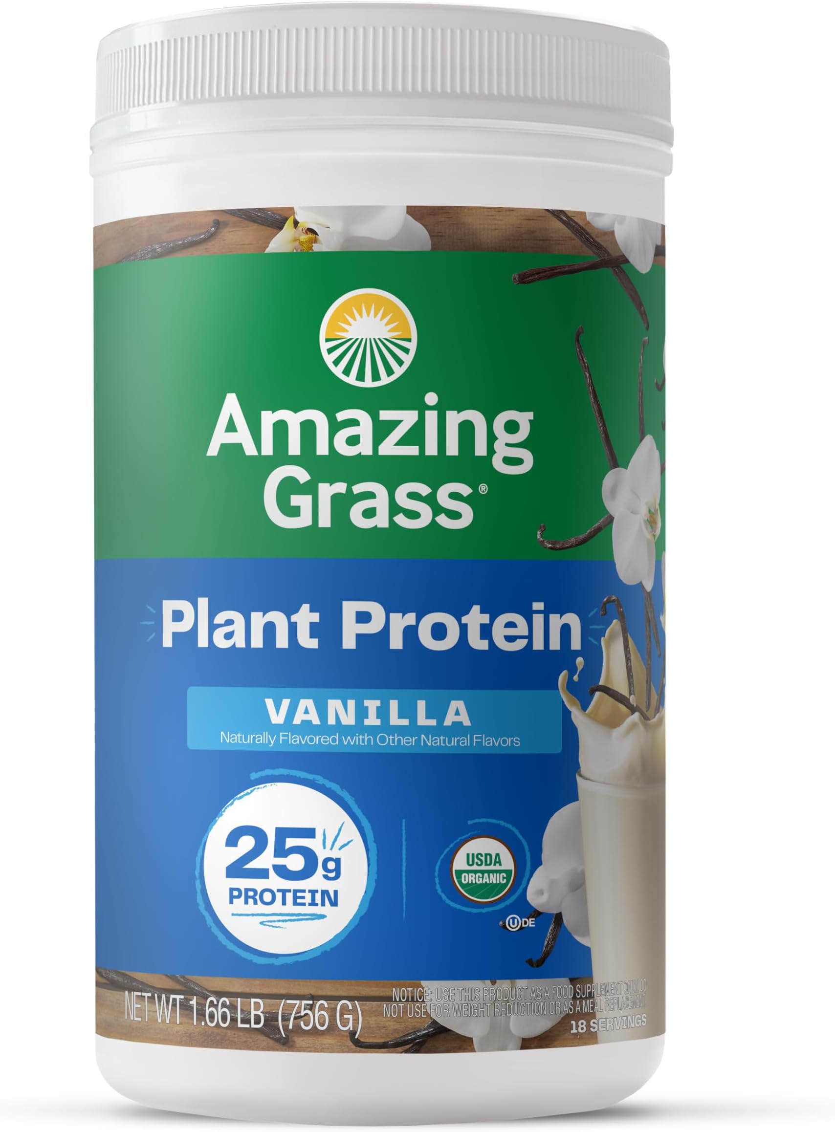 Amazon.com: Amazing Grass Vegan Protein Powder, Plant Based Organic ...