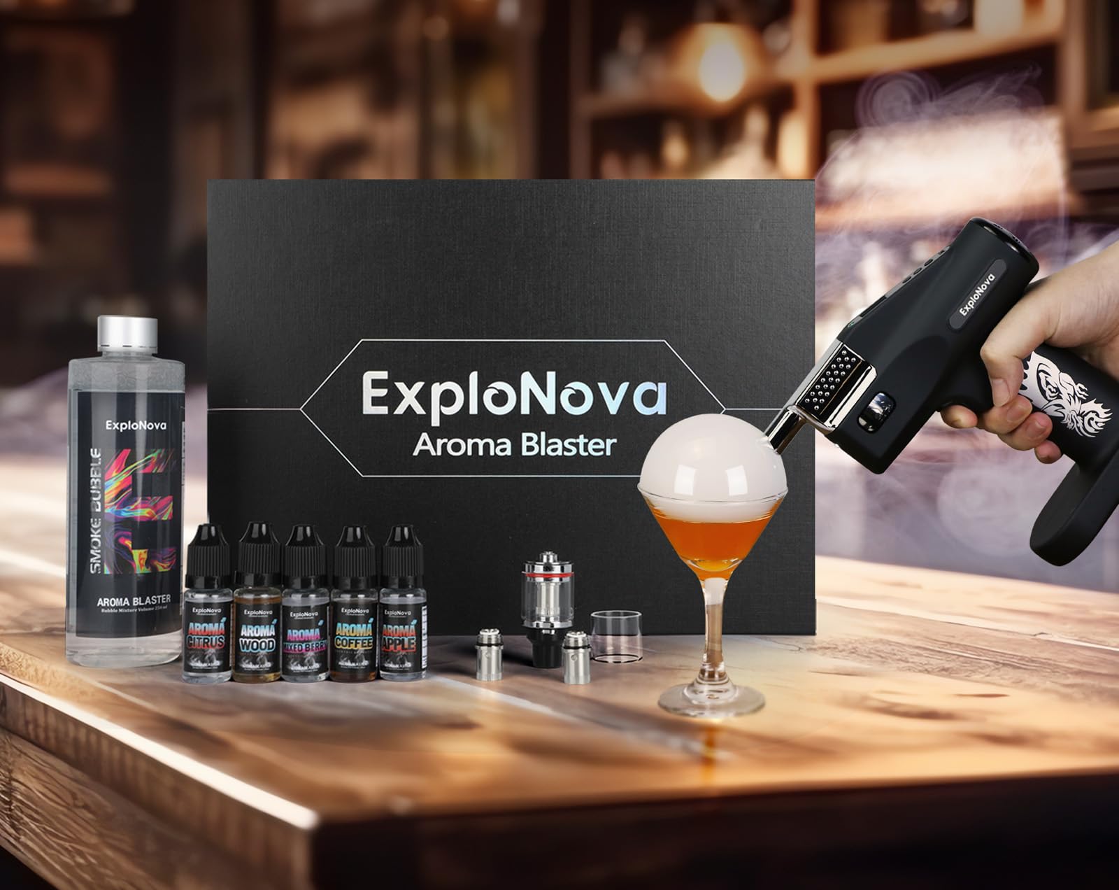 Snapklik.com : ExploNova Aroma Blaster Cocktail Bubble Smoke Gun