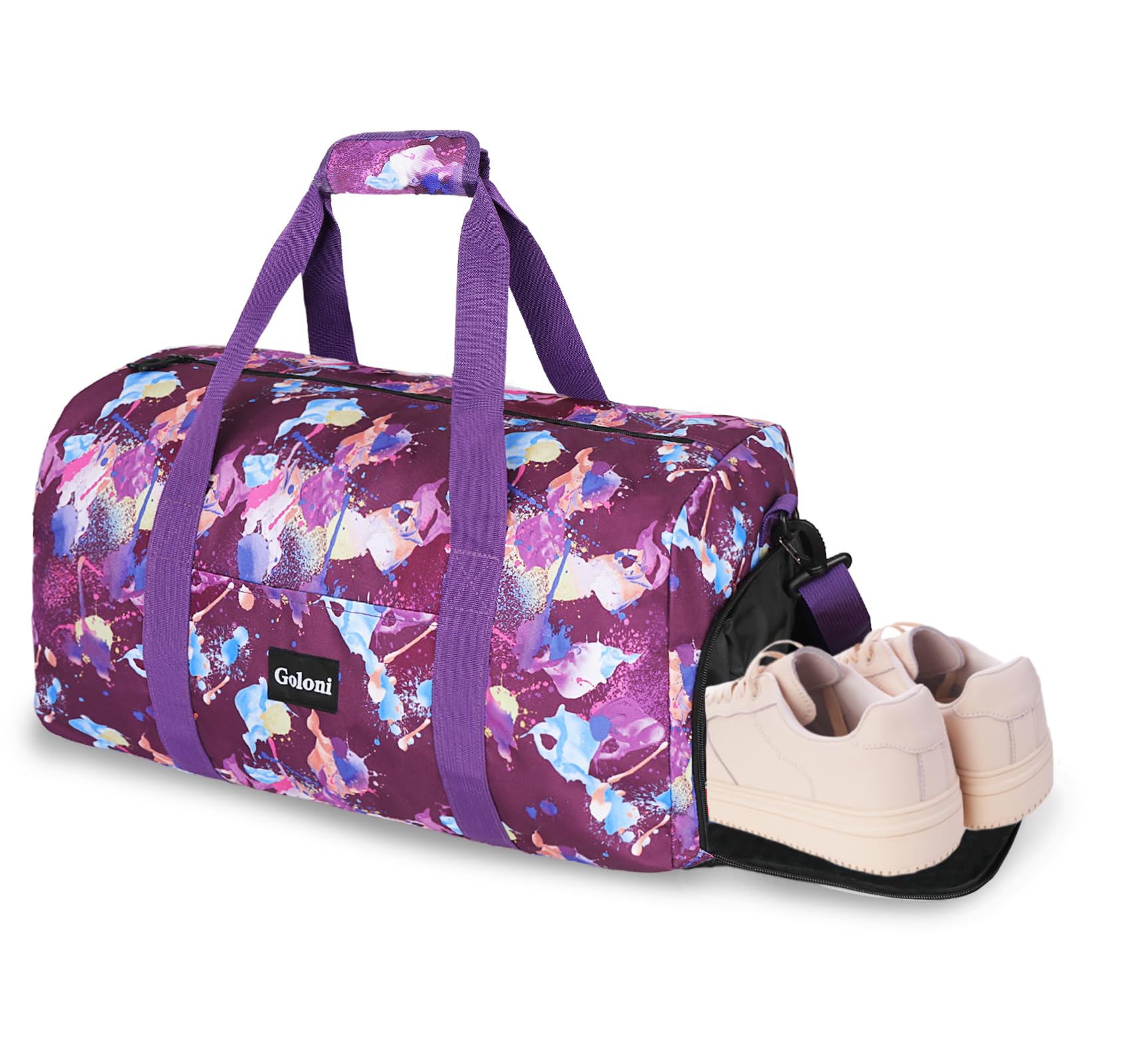 Amazon.com | Goloni Cute Duffle Bag for Women, Gym Bag with Shoe ...
