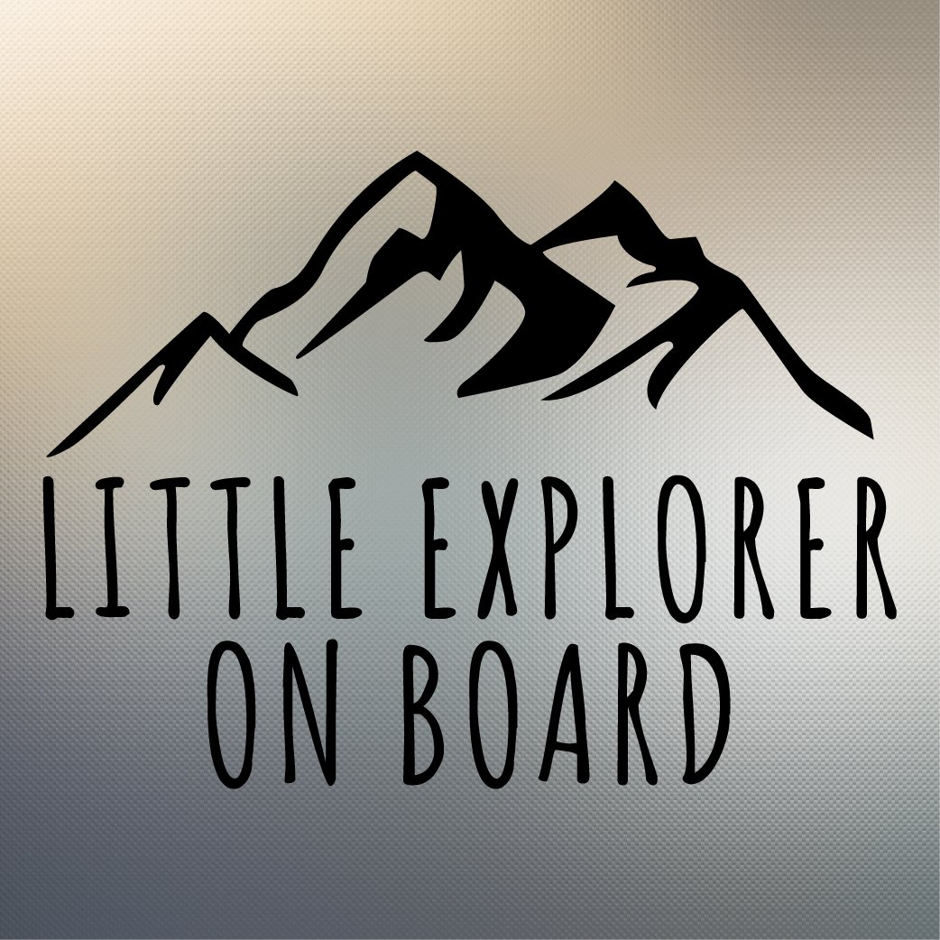 Amazon.com - Little Explorer on Board Decal Sticker for Car Window ...