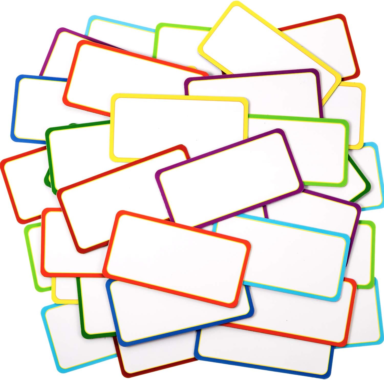Dry Erase Magnets Set - 12 Pack - 6x4 Whiteboard Magnetic Labels ...
