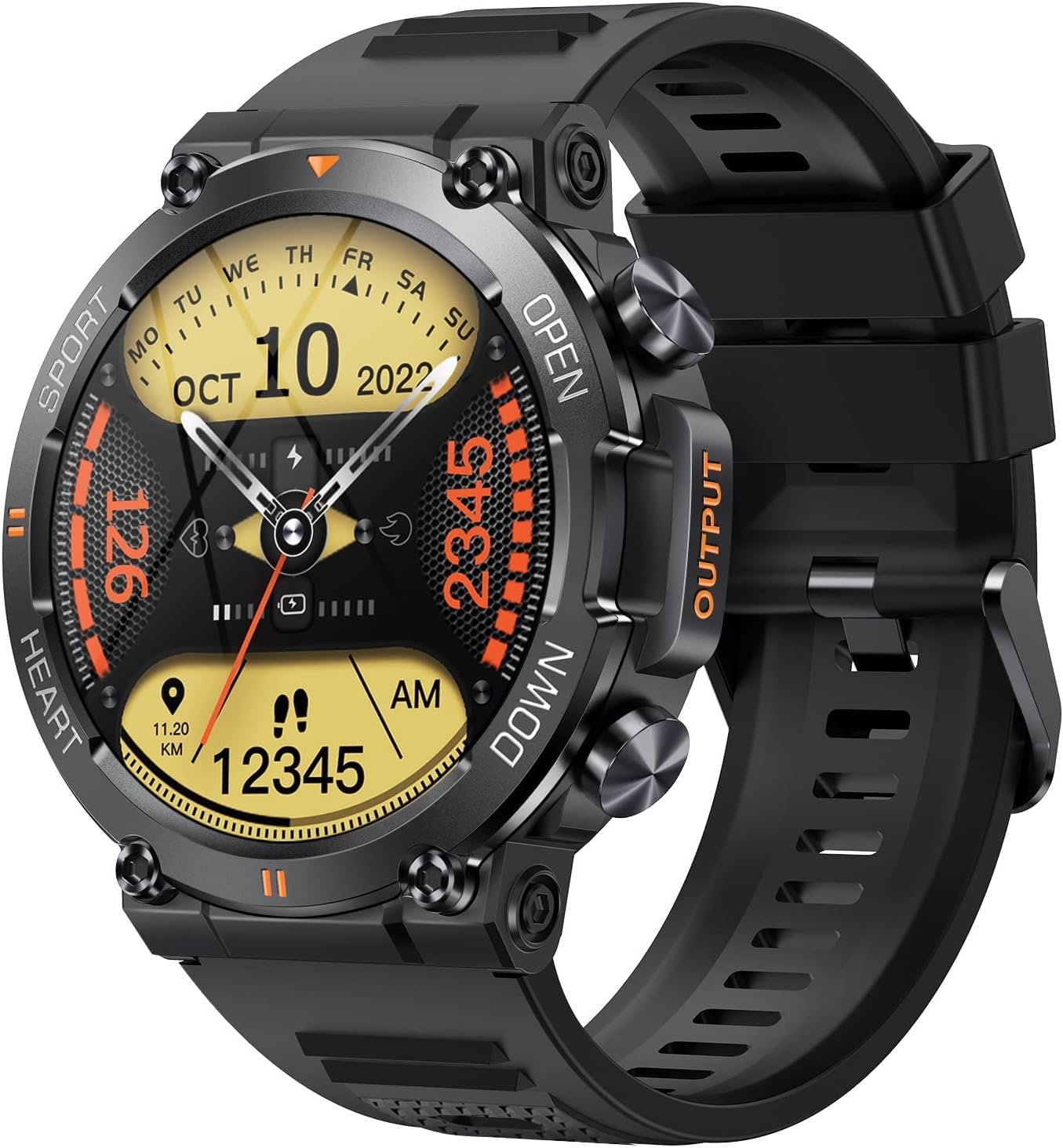 Amazon.com: Mens Smart Watches Make/Answer Calls Rugged Smart Watches ...