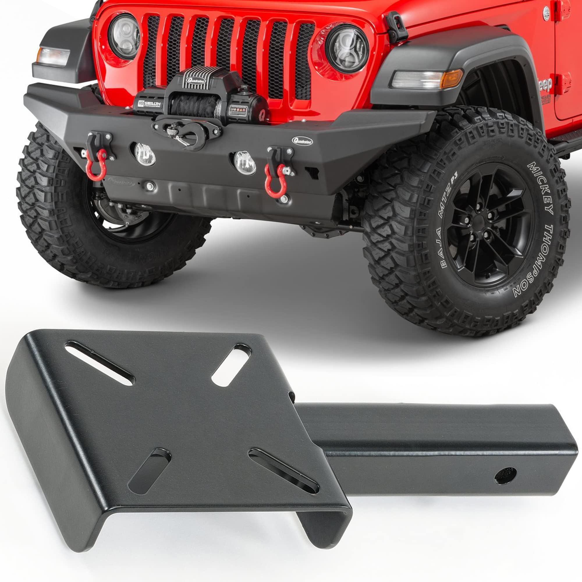 Amazon.com: GRIPWAY Trailer Hitch Winch Mount Plate 2"" Receiver Hitch ...