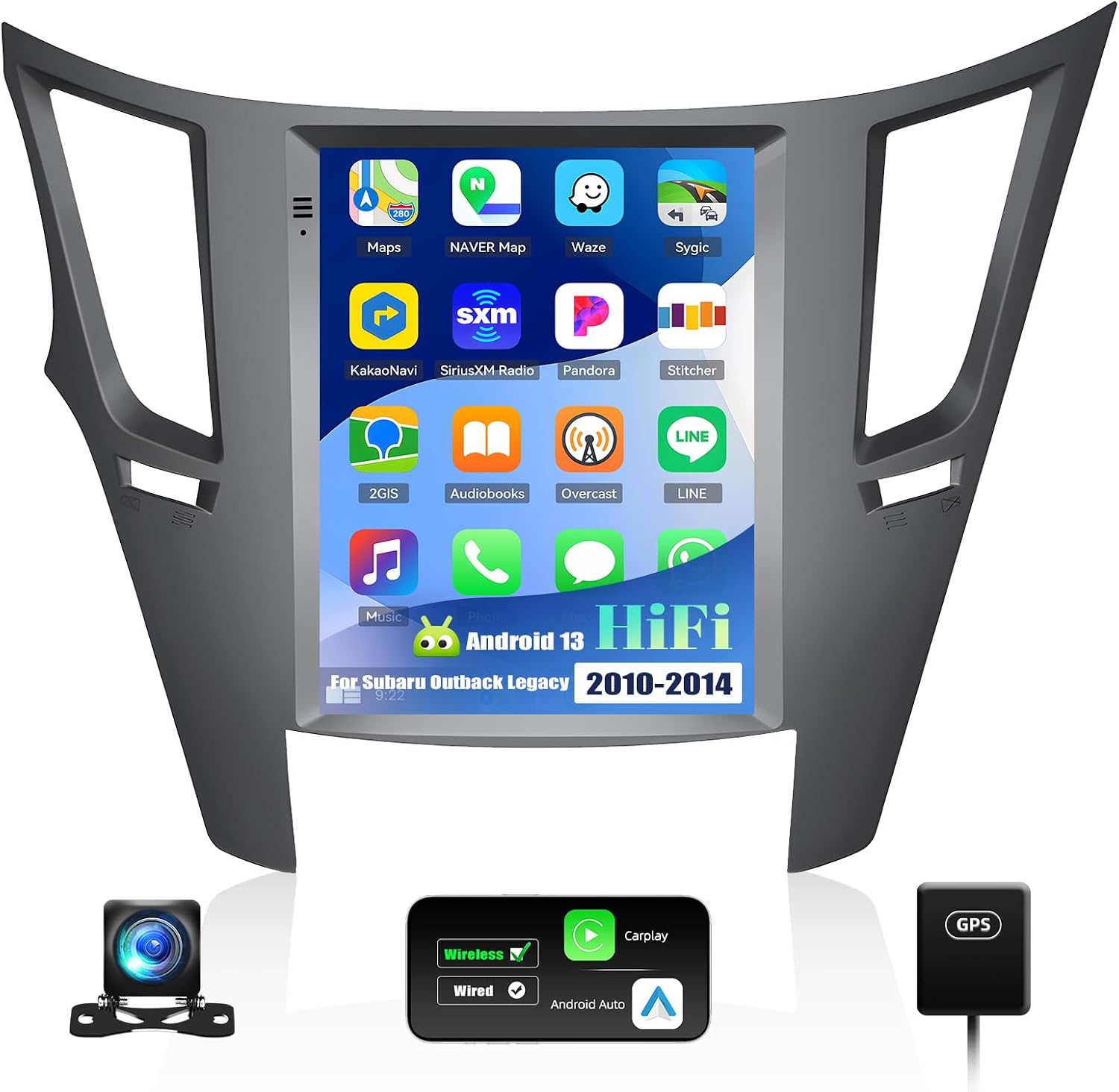 Amazon.com: Android 13 Car Stereo for Subaru Outback Legacy 2010-2014 ...