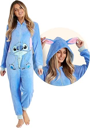 Amazon.com: Disney Stitch Pyjamas for Women - Fluffy Minnie Mouse ...