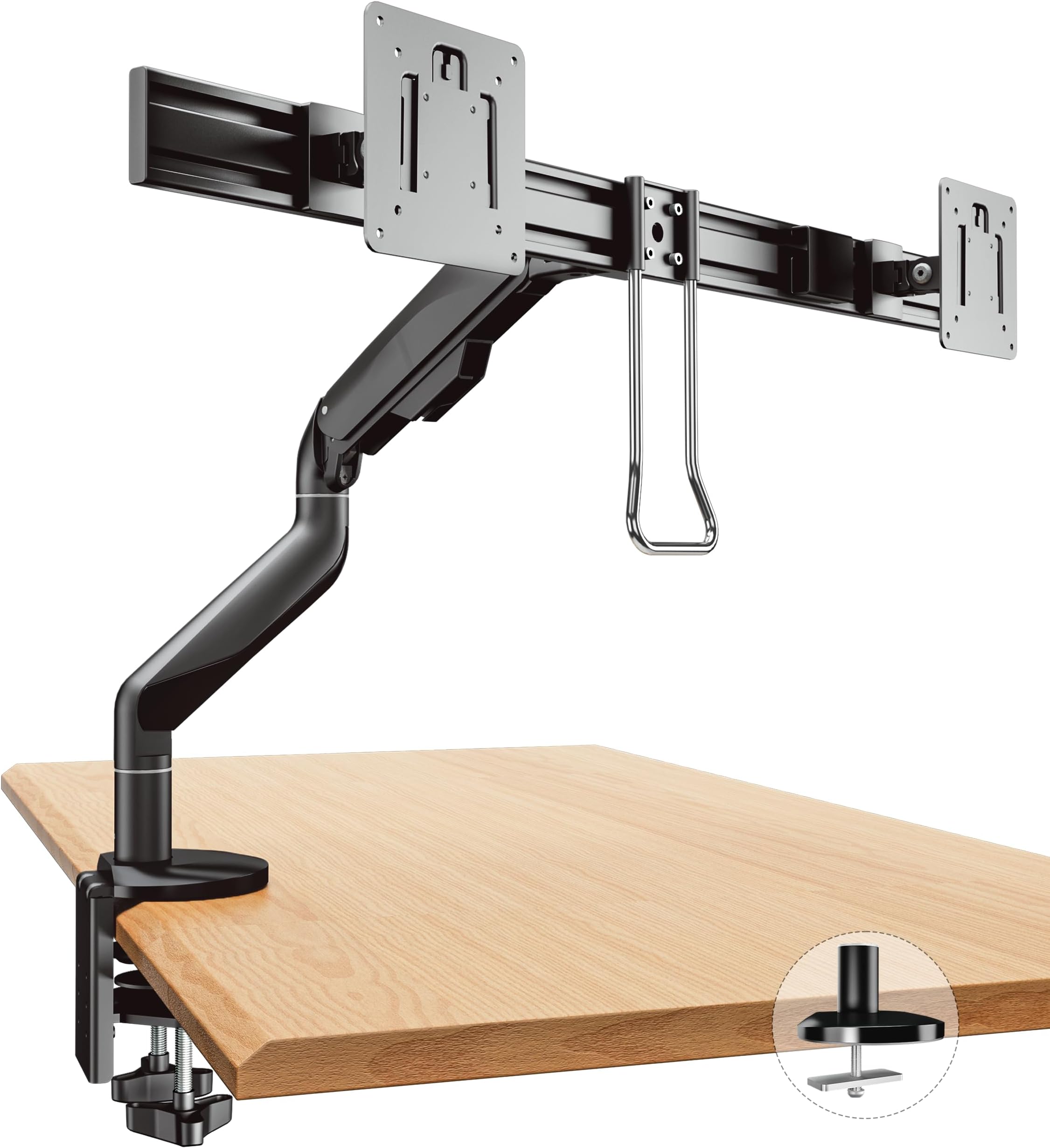 Amazon.com: Ergounion Dual Monitor Mount with Crossbar and Handle ...
