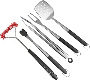 Amazon.com : PitMaster King Grill & Clean 5-Pc Essential Tools Set ...