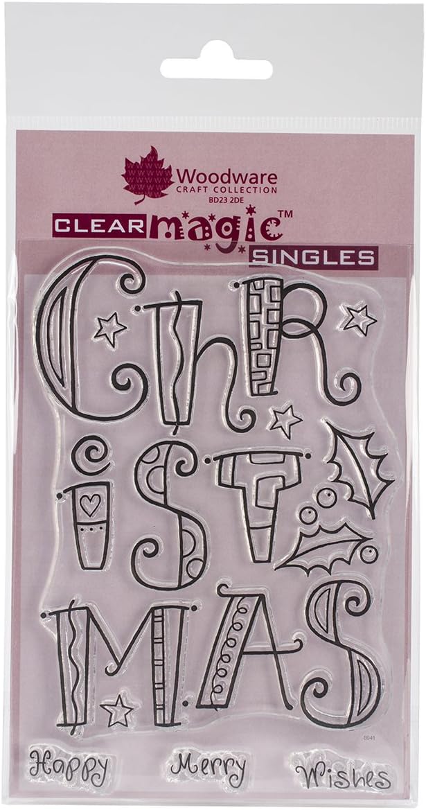 Amazon.com: Woodware Craft Collection Clear Stamp, 5.5 by 3.5-Inch ...