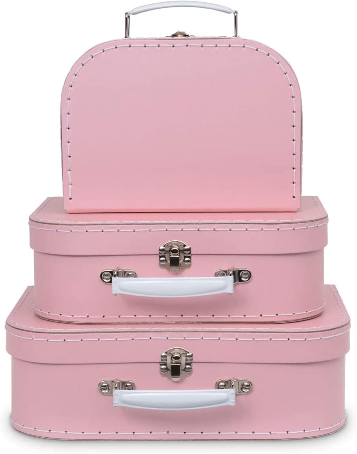 Amazon.com: Jewelkeeper Paperboard Vintage Suitcase - Mini Suitcases ...