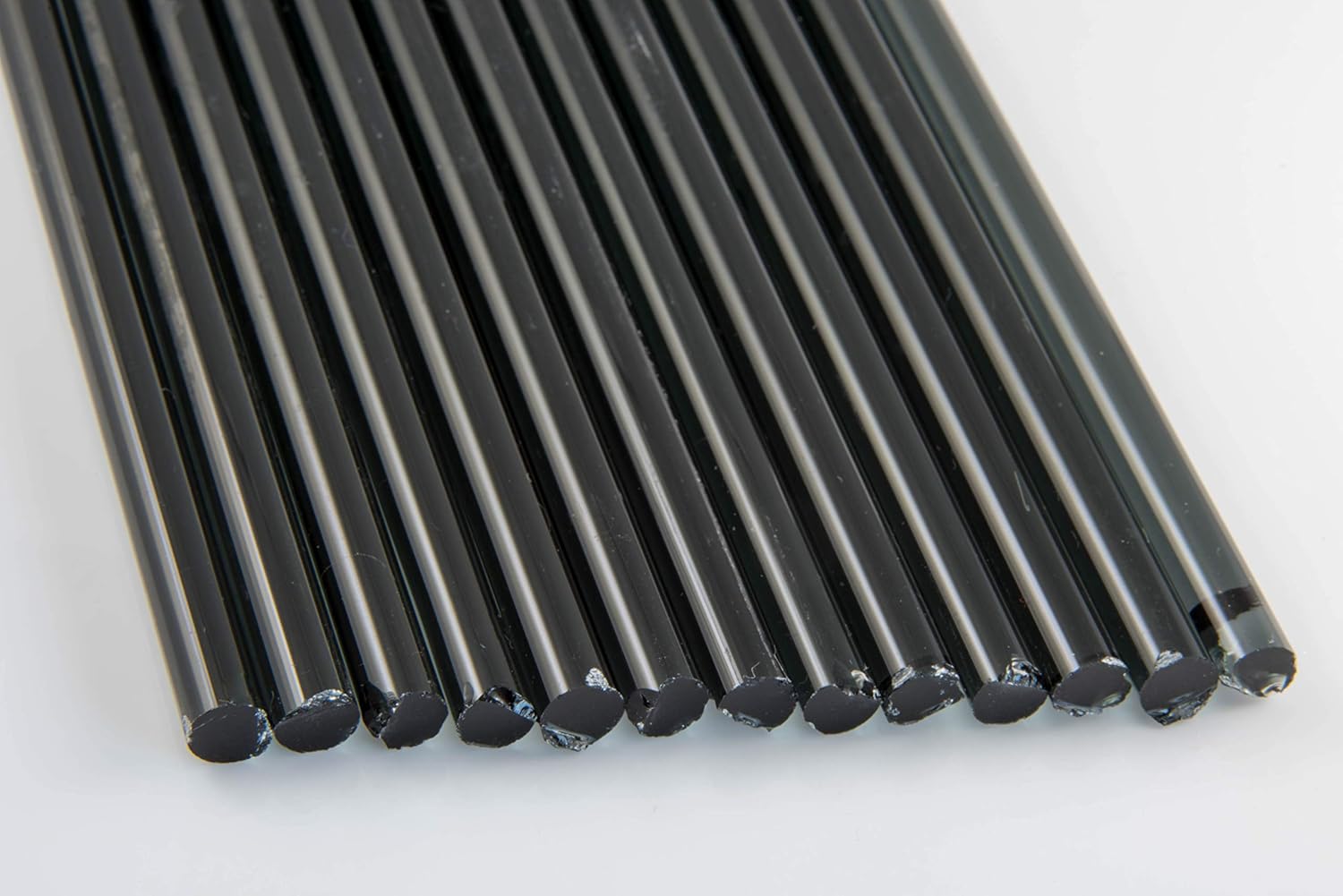 Devardi Glass Boro Rods, 1 lb, COE 33, Transparent Black Borosilicate ...