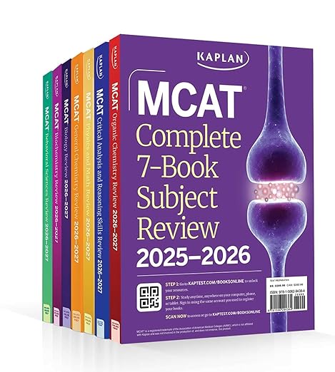 MCAT Complete 7-Book Subject Review 2025-2026, Set Includes Books ...
