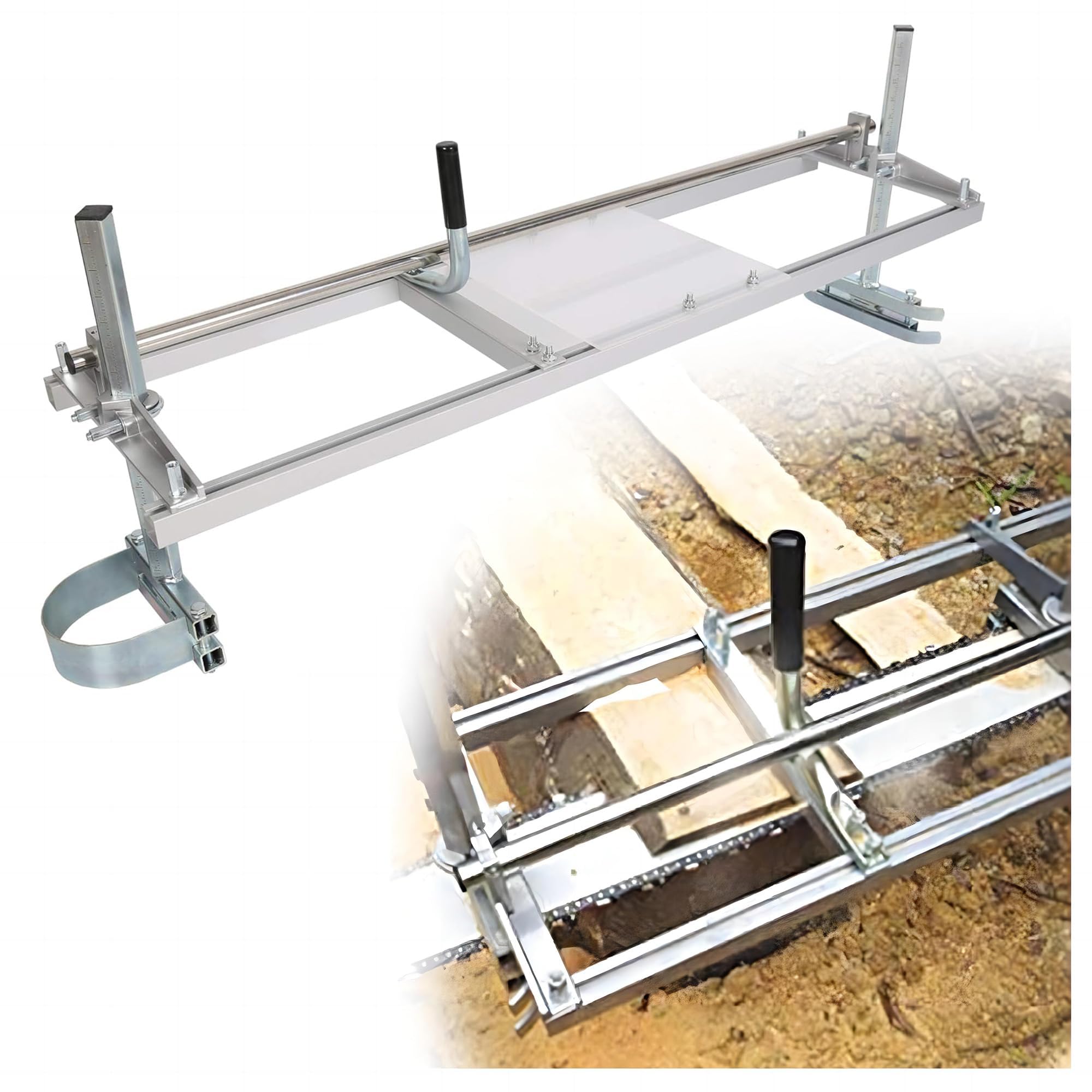 Snapklik.com : Portable Sawmill 48 Inch Chainsaw Mill Planking Milling ...