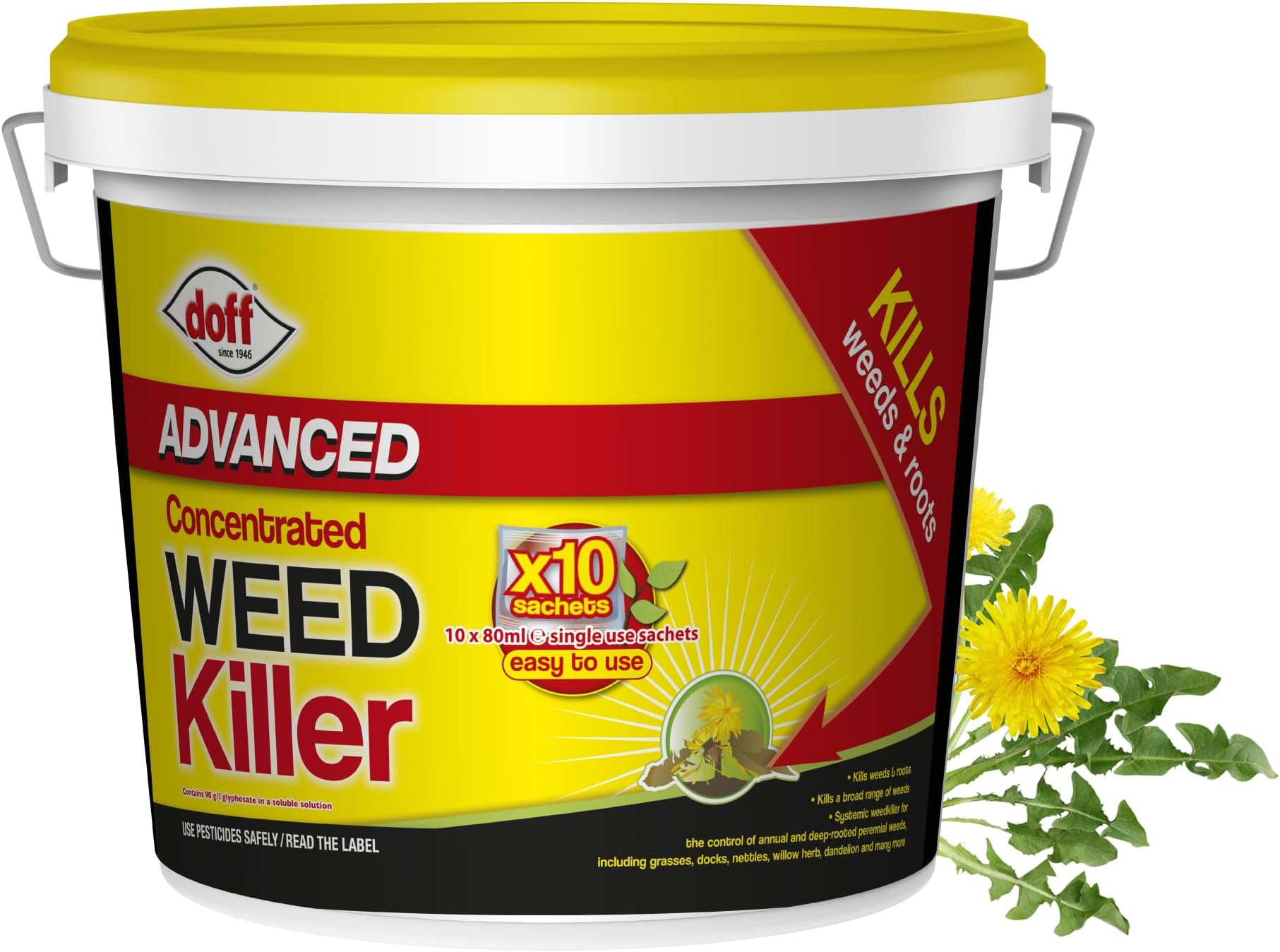 Doff Advanced Concentrated Weedkiller - 10 Sachets for Dilution in ...
