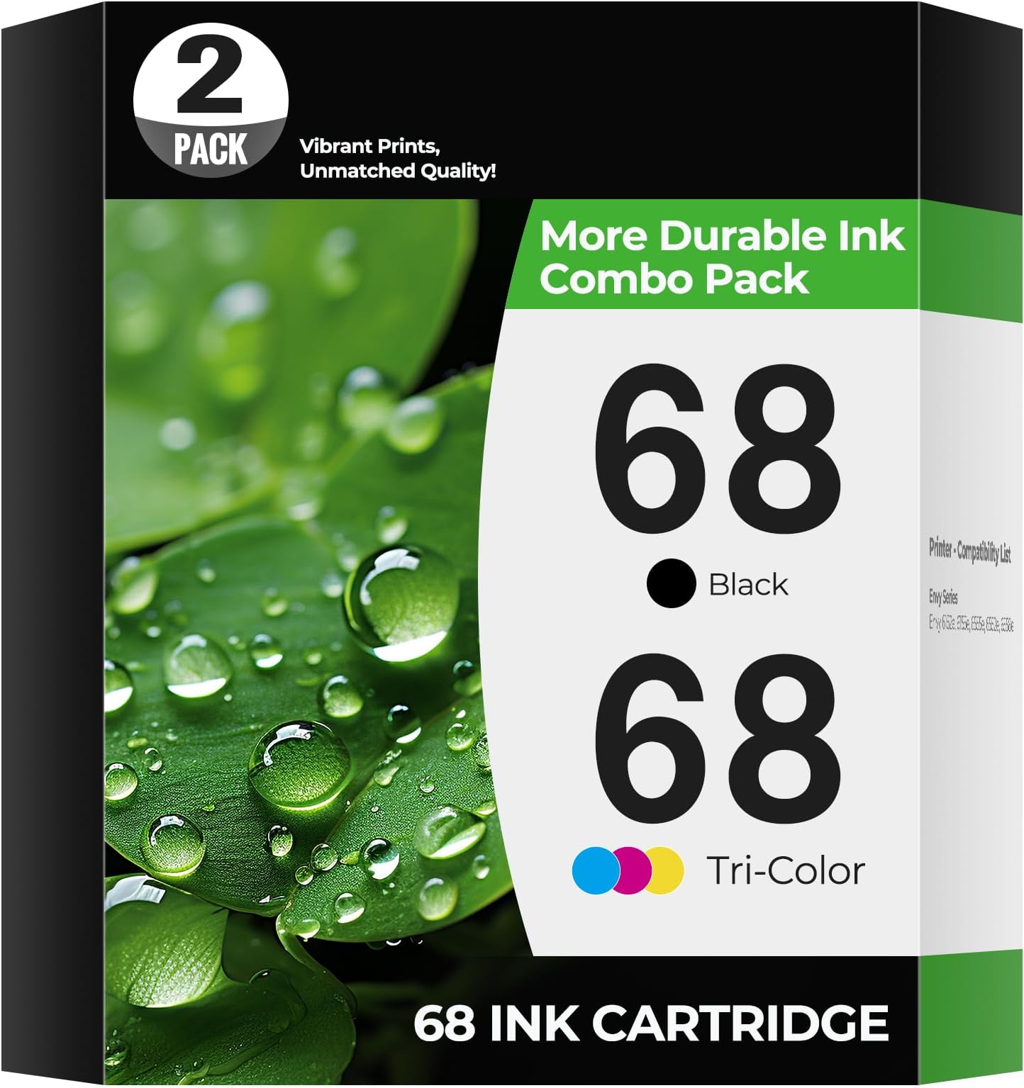 Amazon.com: HP 68 Black/Tri-Color Ink Cartridges (2-Pack) | Works Envy ...