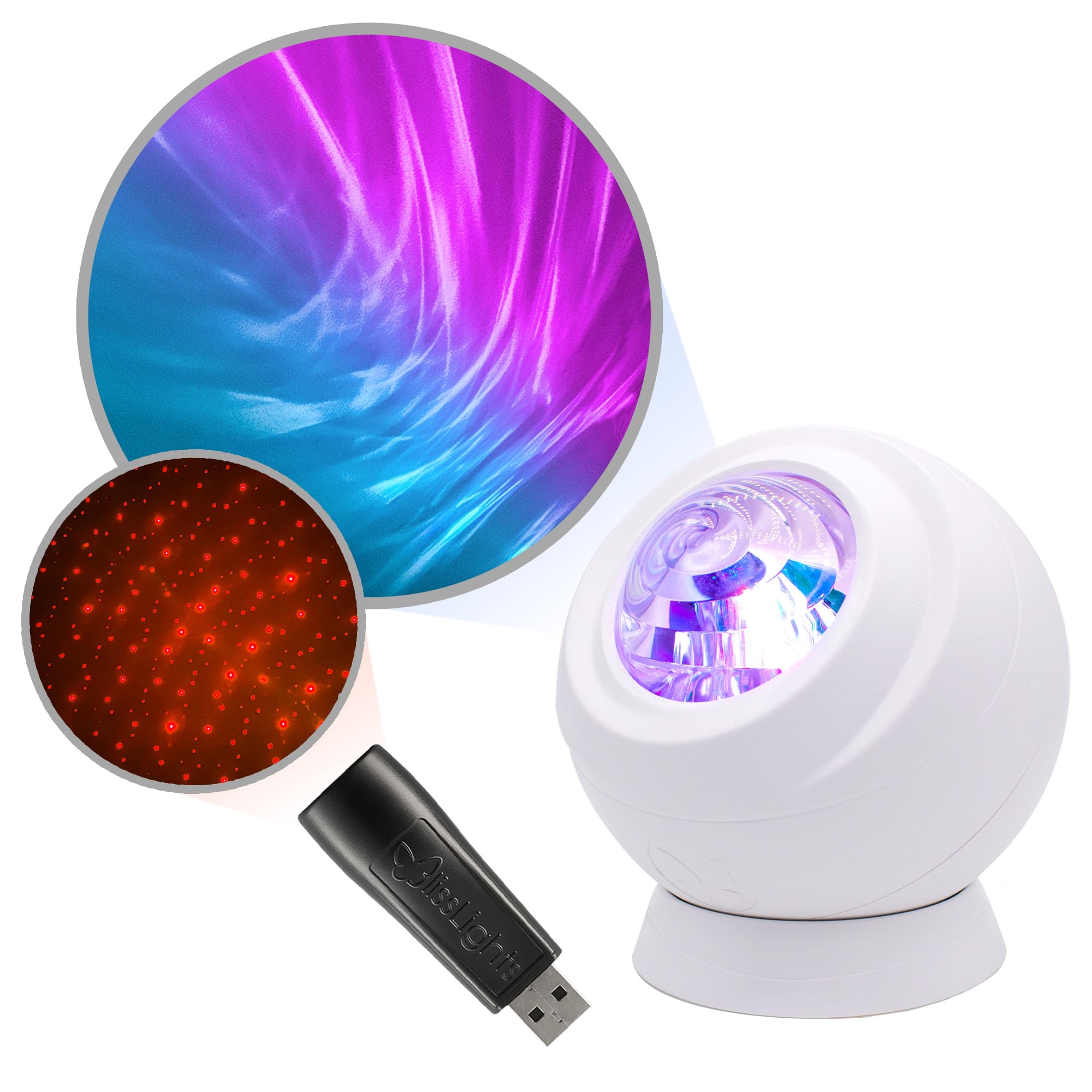 BlissLights Velarus x Starport USB Star Projector Bundle (Red Stars ...