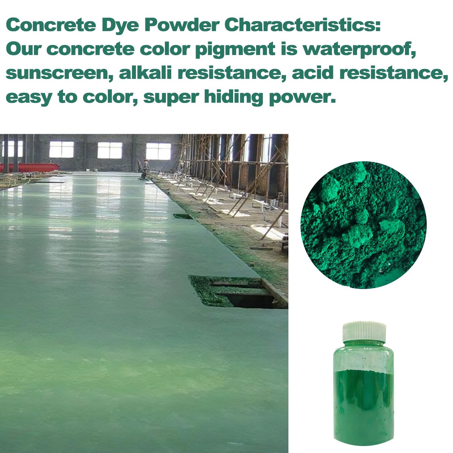 Snapklik.com : GOODTAKE Iron Oxide Powder, Green Cement Color Pigment ...