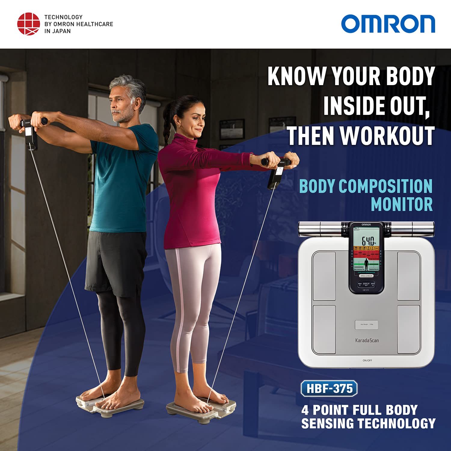 Omron Karada Scan Body Composition Monitor HBF-375: Buy Online in South ...